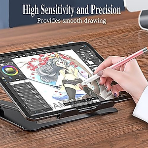 Stylus Pens for Touch Screens with 8 Extra Tips High Sensitivity & Precision Tablet Pen(4pcs),2 in 1 Stylus for iPad Compatible with All Devices