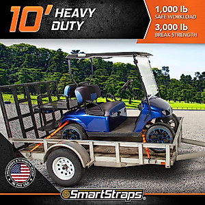 CARGOSMART 10' 1500lb CarbonX Ratchet Tie Downs 2 Pk