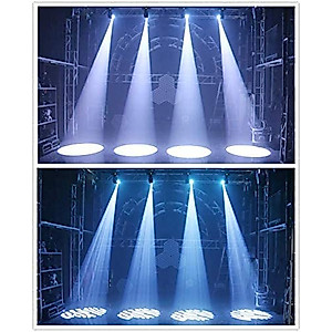 JCYWFLODY 60W LED Moving Head Light 8 GOBO 8 Pattern Spotlight by DMX Controlled 9/11 Channel for Disco Club Party Stage Lighting Shows
