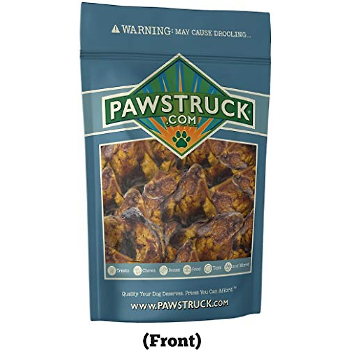 Pawstruck Natural Knee Cap Dog Bones Pet Food, 10-Pack Dog Treats for Aggressive Chewers, Low Fat and High Protein Dental Chews, Beef Flavor, Long Lasting and Calming Rawhide Alternatives, 1.34 Kg