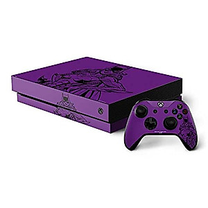 Skinit Decal Gaming Skin Compatible with Xbox One X Console and Controller Bundle - Officially Licensed Warner Bros Batgirl Comic Pop Design