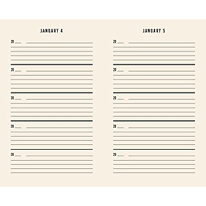 Canvas One Line a Day: A Five-Year Memory Book (Yearly Memory Journal and Diary, Natural Canvas Cover)