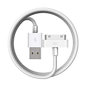 OYEFLY 2pcs 30 Pin USB Sync Charging Cable Cord Replacement for Old A-pple i-Phone 4/4S 3G/3GS, i-Pad 1/2/3,i-Pod Nano/i-Pod Touch (3.2ft (2pcs))