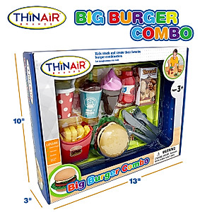 20-Piece Play Food Set | Realistic Kids’ Food Toys for Pretend Play & Hands-On Learning | Preschool & Toddler Toys for Boys & Girls 3+