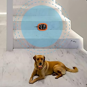 UltraCrab Indoor Pet Barrier for Dogs,Wireless Indoor Electric Fence,Pet Gate, Keeps Areas Off Limits,Dog Home Proofing, Waterproof/Rechargeable/Beep/Static Training Collar,Orange Kit