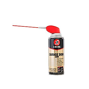 3-IN-ONE - 100581 Garage Door Lubricant with SMART STRAW SPRAYS 2 WAYS, 11 OZ [6-PACK]