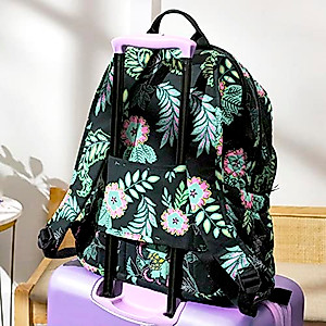 Vera Bradley Women's Cotton Campus Backpack, Black - Recycled Cotton, One Size