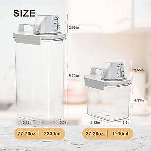 NBILIC Cereal Containers Storage Set, 4 PCS Airtight Food Storage Containers with Flip-Top Lids, Plastic Cereal Organizer Dispenser for Kitchen, Pantry Organization Storage (ZL4PCS RE)