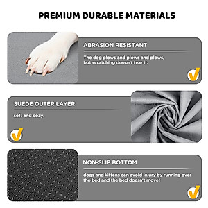 DREAMANIA Orthopedic Dog Bed for Medium, Large and Extra Large Dogs, Luxury Foam Pet Bed Mat with Durable Removable Cover, Non-Slip Bottom, Machine Washable (XXL(50.2"x36.6"x3.7"))