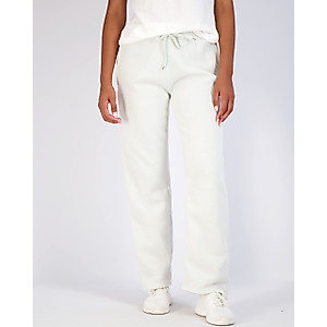 Real Essentials Womens Fleece Open Women Sweatpant Bottom Sweatpants Running Pant Baggy Wide Leg Jogging Sweats Bottoms Teen Lounge Active Ladies Warm Pants Casual Athletic Sweat, Set 8, S, Pack of 3