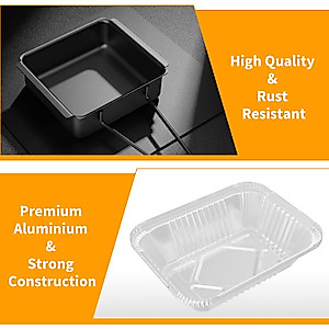 GARNETIN Nexgrill Grill Drip Pan & Grease Catcher Cup Set with 15 Aluminum Foil Liners - Nexgrill Replacement Parts, Nexgrill Grease Tray