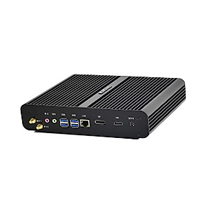 Kingdel® NC860 Powerful Mini Desktop Computer, Fanless Mini PC with Intel i7 10th Gen. CPU(Up to 4.9Ghz), 32GB DDR4 RAM, 512GB SSD, 4K 4096x2304, HD Port, DP, Full Metal Case, Windows 11 Pro