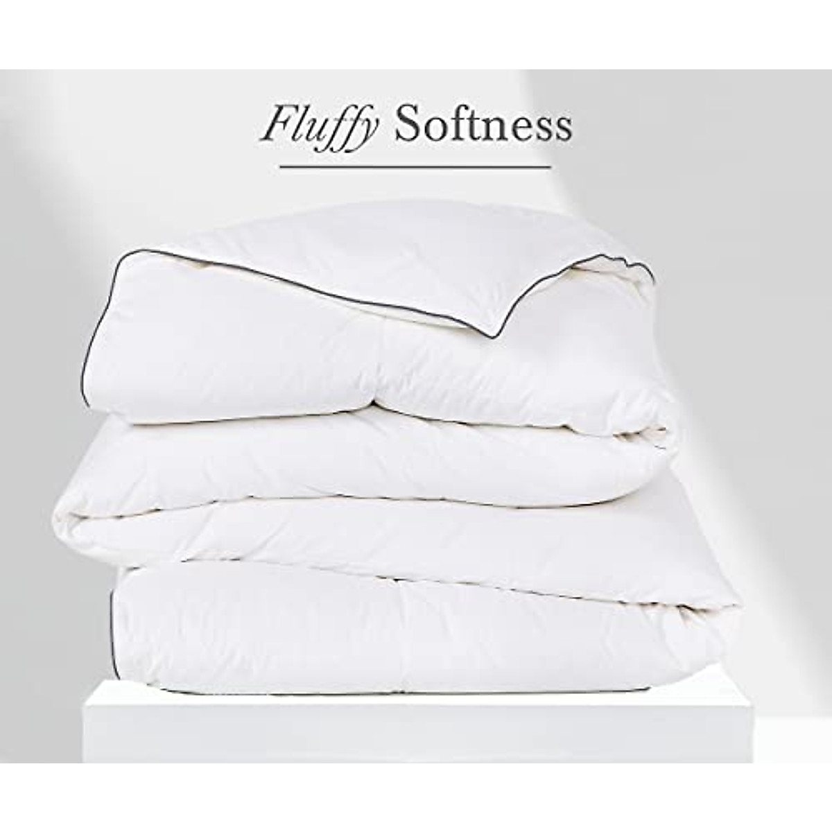 California Design Den King Size Comforter Duvet Insert - Luxury All-Season Down Alternative, Quilted Extra Fluffy, Soft, and Cooling, Machine Washable with Corner Tabs - White