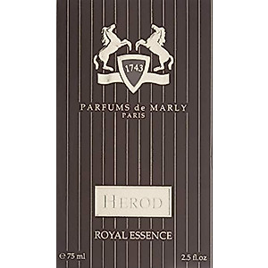 PARFUMS de MARLY - Herod - 2.5 Fl Oz - Eau De Parfum For Men - Top notes Cinnamon, Pepper - Heart notes Tobacco Leaf, Incense, Ciste, Osmanthus - Base notes Vanilla pods, Musk, Woody accord - 75ml