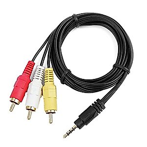 AV A/V TV Cable Cord Lead for Sony CCD-TRV68 CCD-TV98 CCD-TRV108 e CCD-TRV218 e
