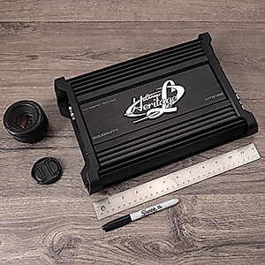 Mono-Block Mosfet Amplifier - 2 Ohm Stable, Heritage Series Car Audio Amplifier, Class “AB” High-Current Dual Discrete Drive Stages, 5 Way Protections with Bass Boost Circuitry - HTG158