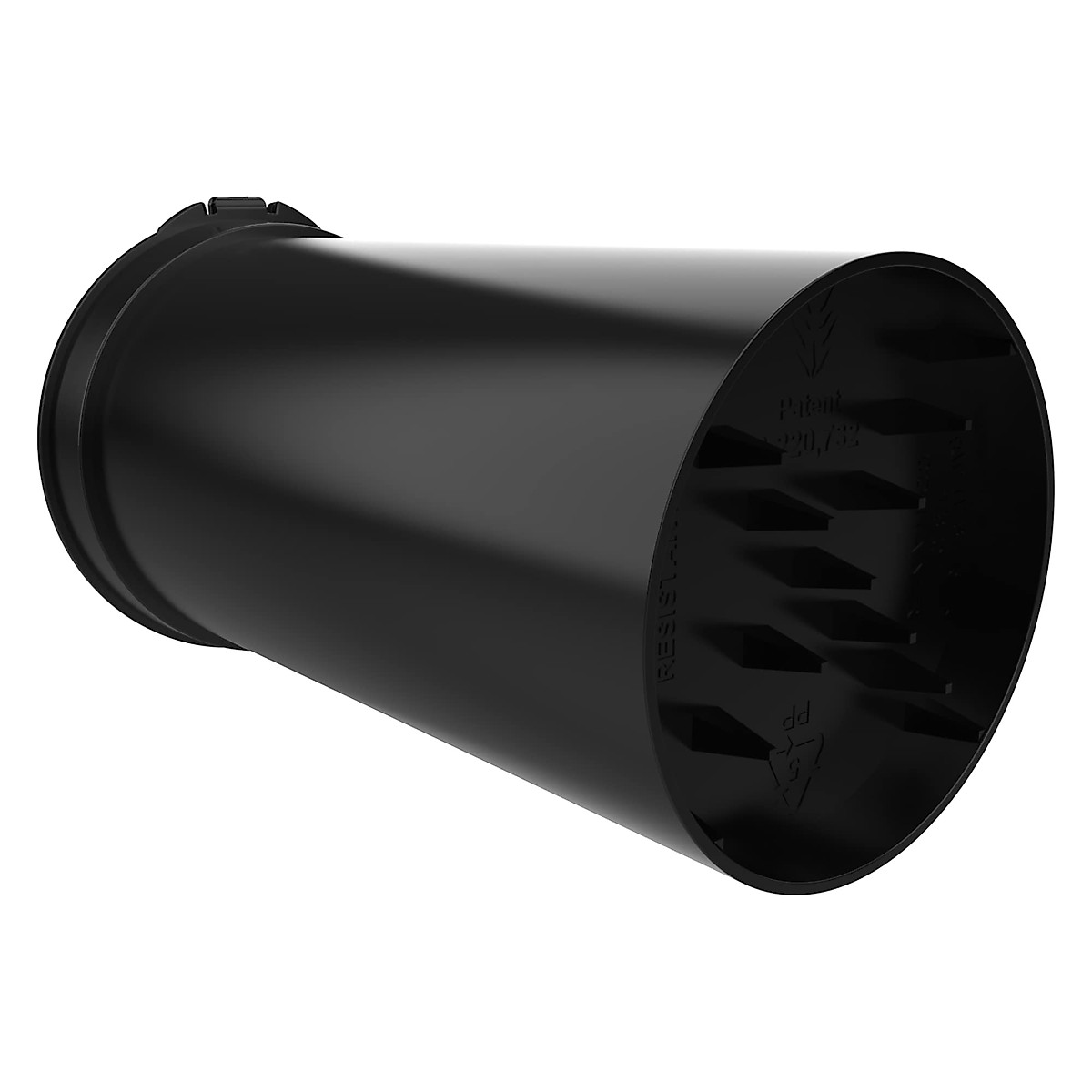 Rip N' Shred Pop Top Storage Container w/Built-In Grinder (Black, 225)