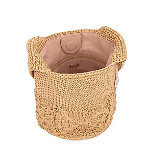 he Sak 121 Crossbody Bag in Crochet, Single Crossbody Strap, Bamboo Patch