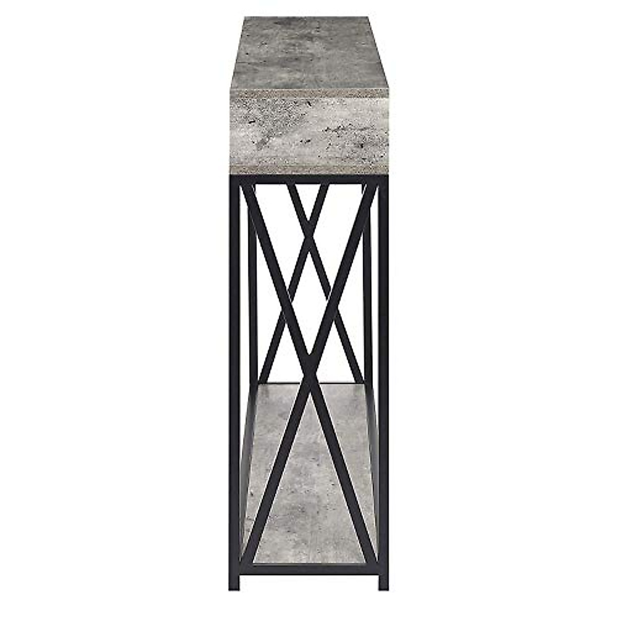 Convenience Concepts Tucson Deluxe 2 Tier Console Table, Faux Birch