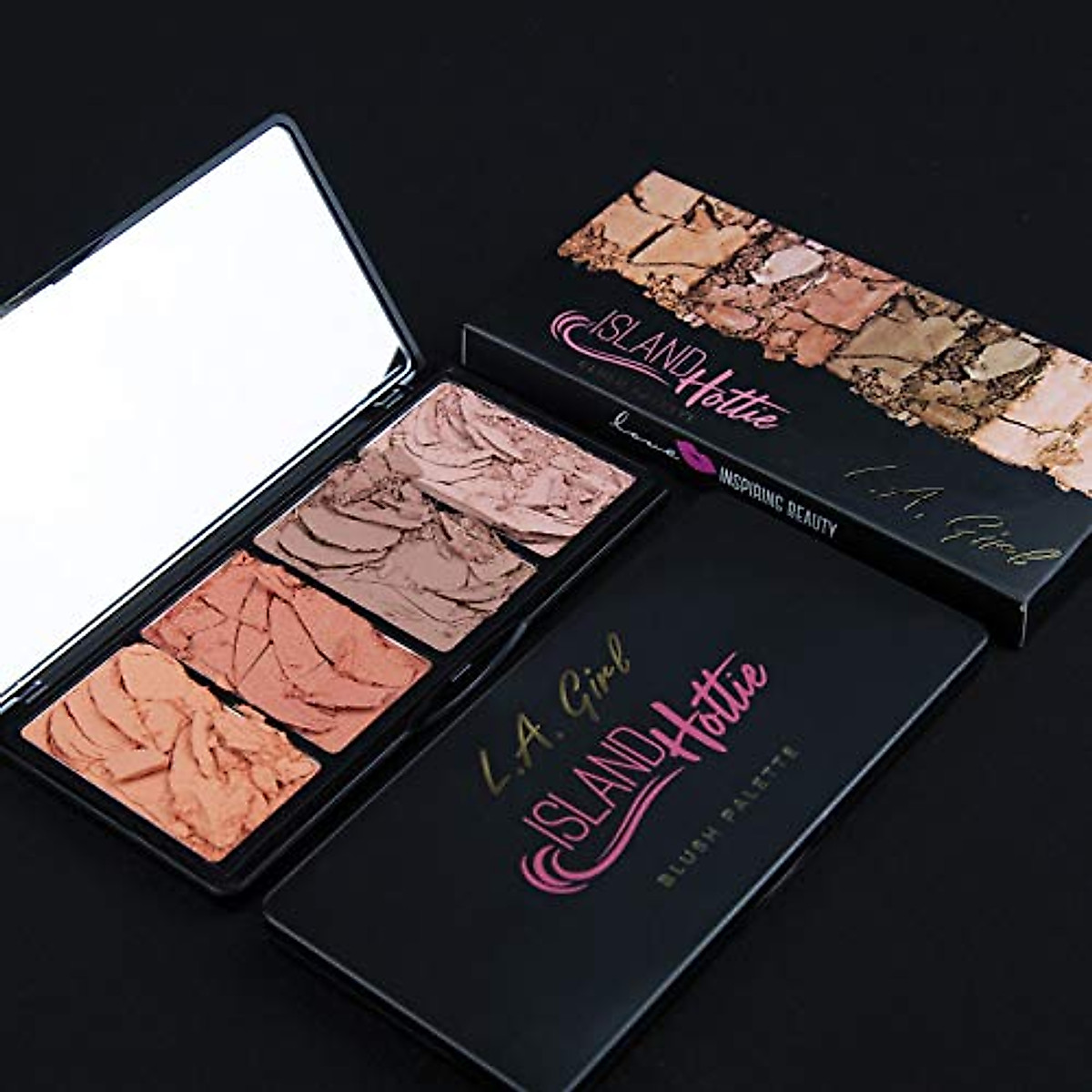 L.A. Girl Fanatic Blush Palette, Island Hottie Corals, 1 oz