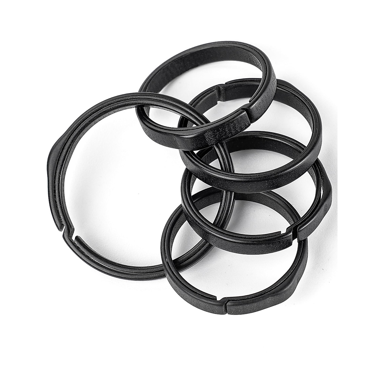 TISUR Key Ring, Titanium Side-Pushing Designed Small Key Chain Rings,Split Rings Keyrings for Men Woman