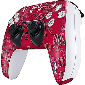 Skinit Decal Gaming Skin Compatible with PS5 Controller - Officially Licensed Chicago Bulls Blast Design