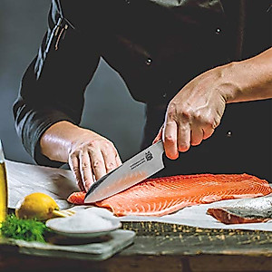 ZINPLE Damascus Chef Knife 8 Inch, Santoku Chef's Knife Professional Kitchen Knife, High Carbon VG10 Super Steel 67-Layer Damascus, Meat Cutting Japanese Chef's Knife Gift Box, Ergonomic G10 Handle