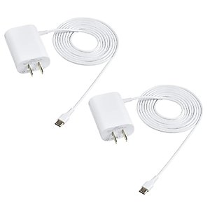 6ft Power Adapter Compatible with Google Mesh Home WiFi System Power Cable - USB Type C (2 Pack)