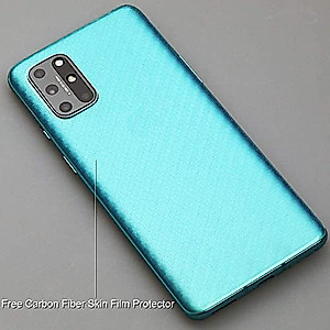 Ibywind Screen Protector For OnePlus 8T,with 2Pcs Tempered Glass,1Pc Camera Lens Protector,1Pc Backing Carbon Fiber Film [Fingerprint Reader,Easy to install]