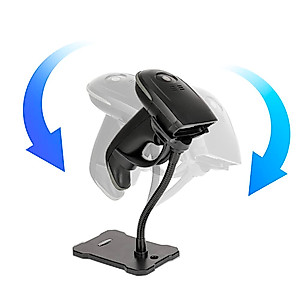 UNIDEEPLY Goose Neck Hands Free Adjustable Barcode Scanner Stand for Bar Code Readers Gun Desk Support Holder Mount Only