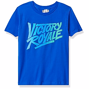 FORTNITE Victory Royale Logo Boy's Premium Solid Crew Tee