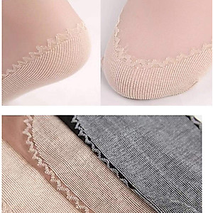 ausuky 10x Ladies Women Nylon Elastic Short Ankle Sheer Stockings Silk Short Socks (Nude)