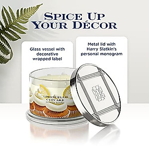 Premium Scented 4-Wick Candle, Limoncello Cupcake, HomeWorx by Slatkin & Co - 18 oz - Long-Lasting Jar Candle, 30-55 Hours Burn Time - Limoncello, Sicilian Lemons, Candied Lemons, & Sparkling Sugar