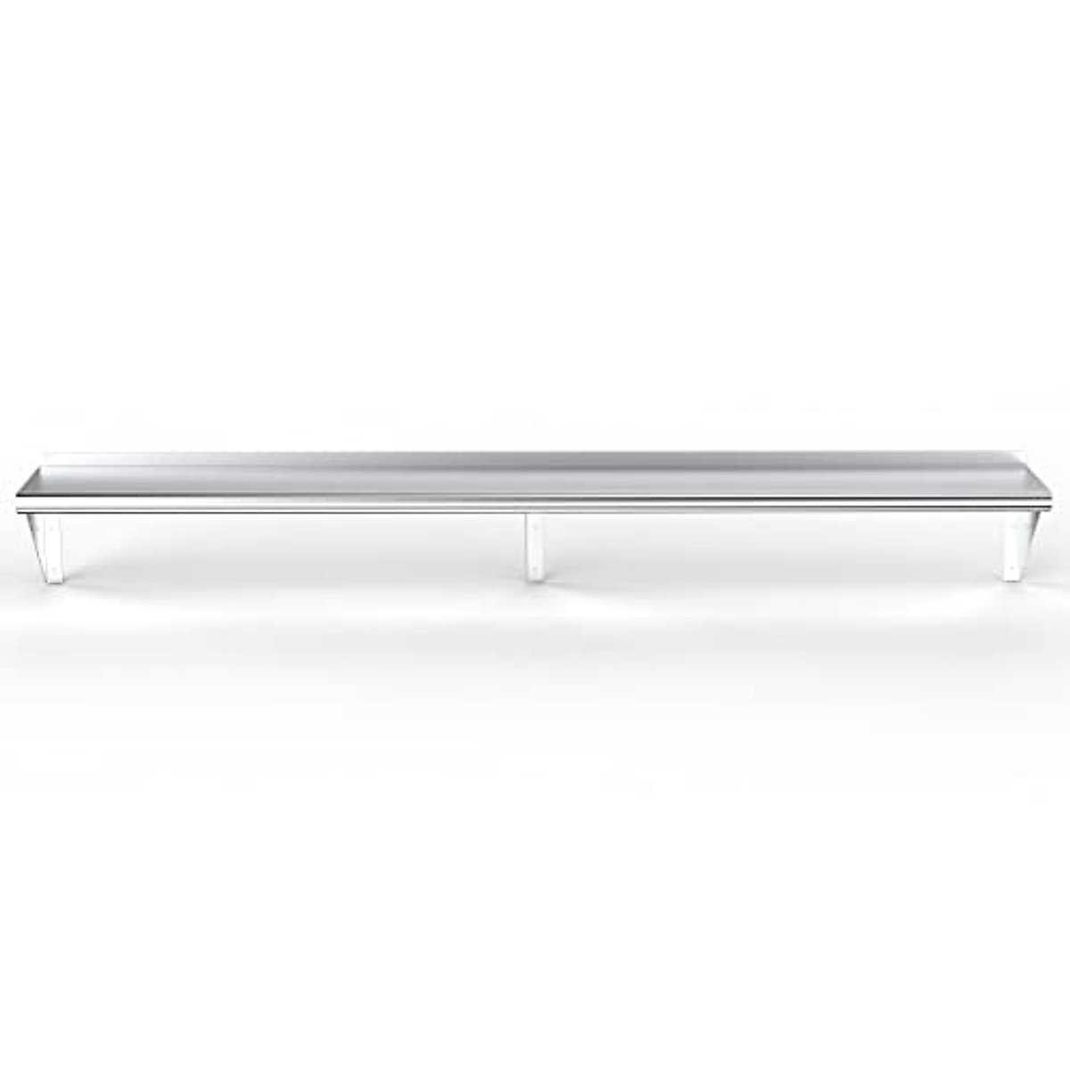 10" X 72" Stainless Steel Wall Shelf | Metal Shelving | Garage, Laundry, Storage, Utility Room | Restaurant, Commercial Kitchen | NSF…