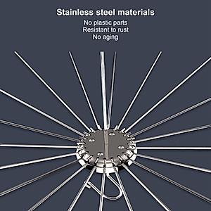 Yosoo Clothes Drying Rack, Umbrella Type Clothes Hanger Stainless Steel Foldable Clothes Drying Rack for Household Towel Baby Underwear