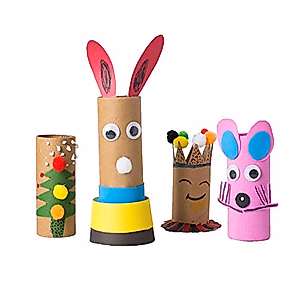 30 Pack Craft Rolls - Round Cardboard Tubes - Cardboard Tubes for Crafts - Craft Tubes - Paper Tube for Crafts - 1.57 x 3.9 Inches - White