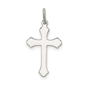 Auriga Fine Jewelry 925 Sterling Silver Antiqued Cross Pendant (L- 20 mm, W- 12 mm) Gift for Women