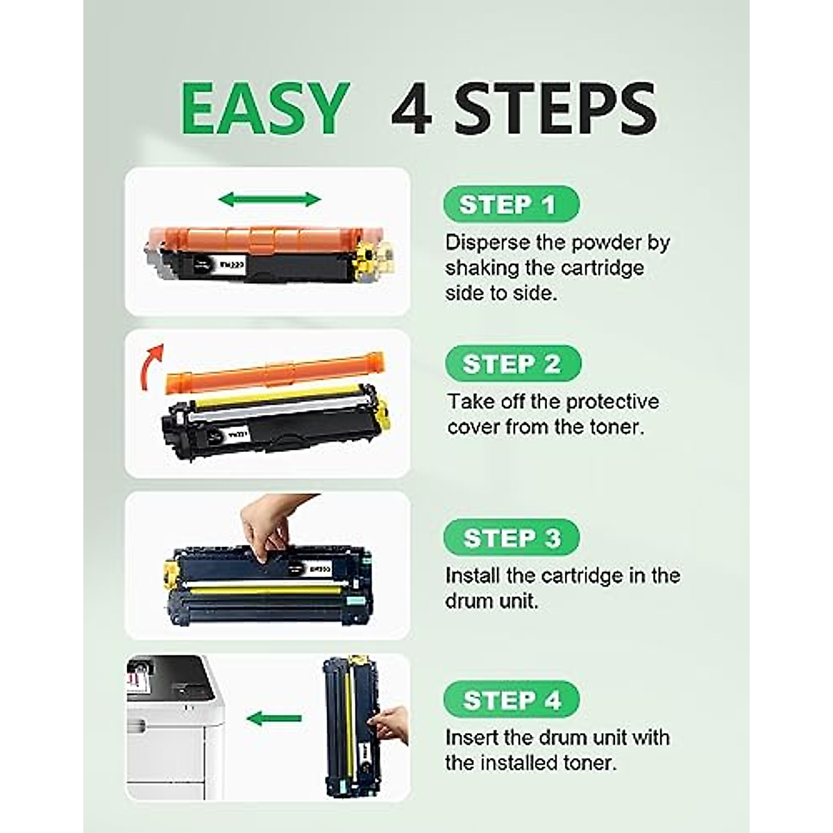 Colorfly Compatible TN227 TN-227 TN227BK Toner Cartridges Replacement for Brother TN227 TN-227BK TN223BK for Brother MFC-L3710CW MFC-L3750CDW MFC-L3770CDW HL-L3290CDW HL-L3230CDW HL-L3270CDW 2 Pack