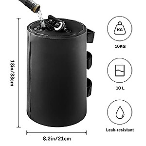 Easnwllim Canopy Water Weight Bag Leg Weights for Pop Up Canopy,Tent,Gazebo,Set of 4,Black