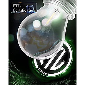 ACOHOOK 100FT Globe Outdoor Lights String, Dimmable LED Patio String Light with 34 G40 Shatterproof Plastic Bulbs, Waterproof Commercial Hanging Lights for Outside Party Porch Backyard Bistro