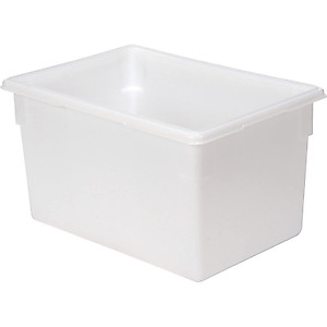Rubbermaid FG350100WHT White Plastic Box 21.5 Gallon 18 x 26 x 15 - Lot of 6