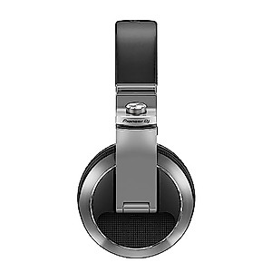 Pioneer DJ HDJ-X7-S - Closed-back Circumaural DJ Headphones with 50mm Drivers, with 5Hz-30kHz Frequency Range, Detachable Cable, and Carry Pouch - Silver