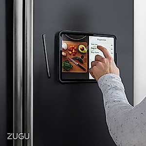 ZUGU CASE - 2018/2020 iPad Pro 12.9 inch (3rd/4th Gen) - Ultra Slim Protective Alpha Case - Wireless Apple Pencil Charging - Convenient Magnetic Stand & Sleep/Wake Cover (Stealth Black)