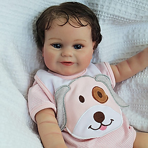 GOAROY Reborn Baby Dolls Girl Maddie - 20 Inch Realistic Newborn Lifelike Real Life Baby Dolls That Look Real Soft Vinyl Doll Gift for Kids Age 3+