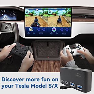 USB Extender for Center Console Docking Station for Tesla Model 3/Y 2021 2022 2023 and Tesla Model X/S 2022 Accessories