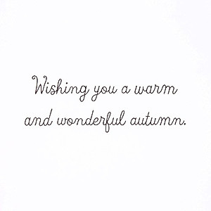 Hallmark Signature Fall or Thanksgiving Card (Wonderful Autumn)