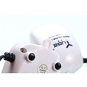 Aquarium Fish Tank Air Pump Filter Ultra Silent Fishing Tank Double Hole Oxygen Air Bubbles Pump with 1 Air Stone/1.2M Silicone Tube