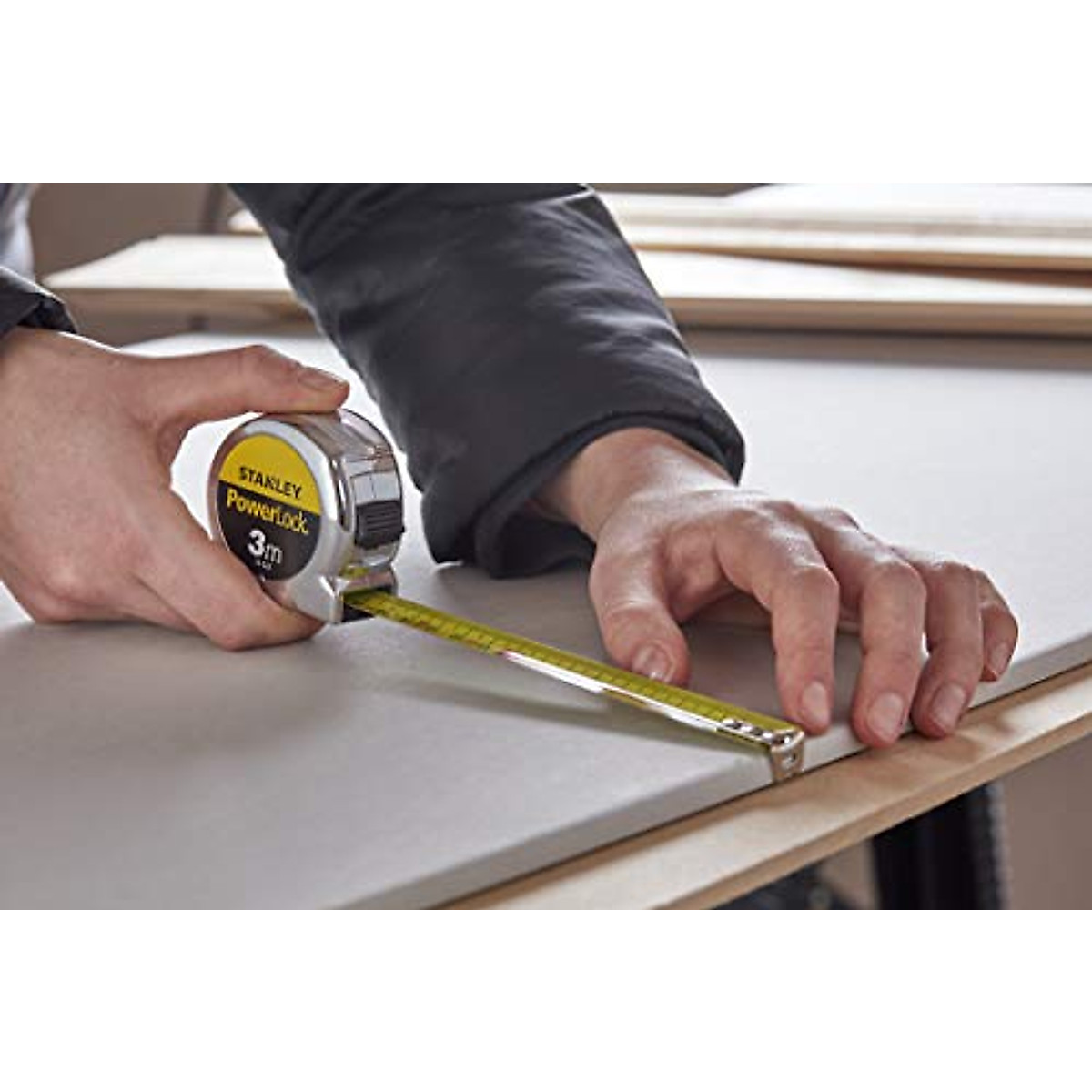 Stanley 0-33-522 Powerlock Tape, 3m Metric Only