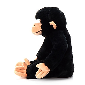 The Petting Zoo Chimp Stuffed Animal Plushie, Gifts for Kids, Wild Onez Zoo Animals, Zoologee Chimp Plush Toy 12 inches
