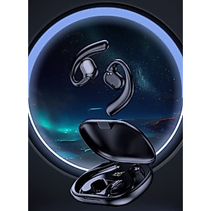 TEDATATA Bluetooth Headphones Bone Conduction Headphones Wireless Bluetooth Ear Hanging Digital Display Sports Headphones…